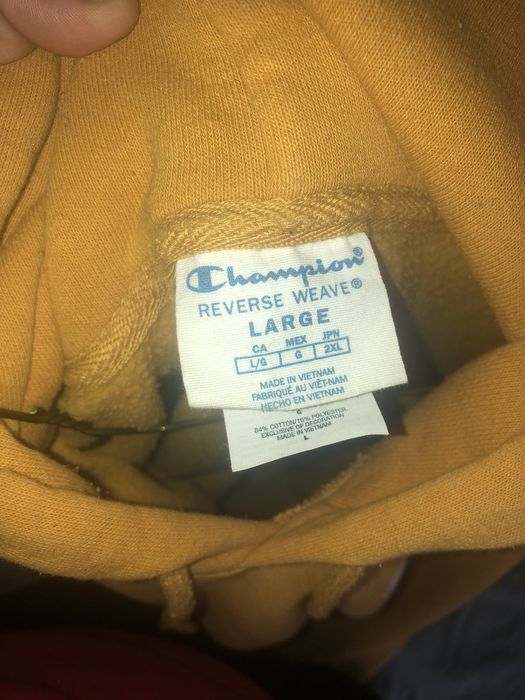 Champion Triple script reverse weave hoodie | Grailed