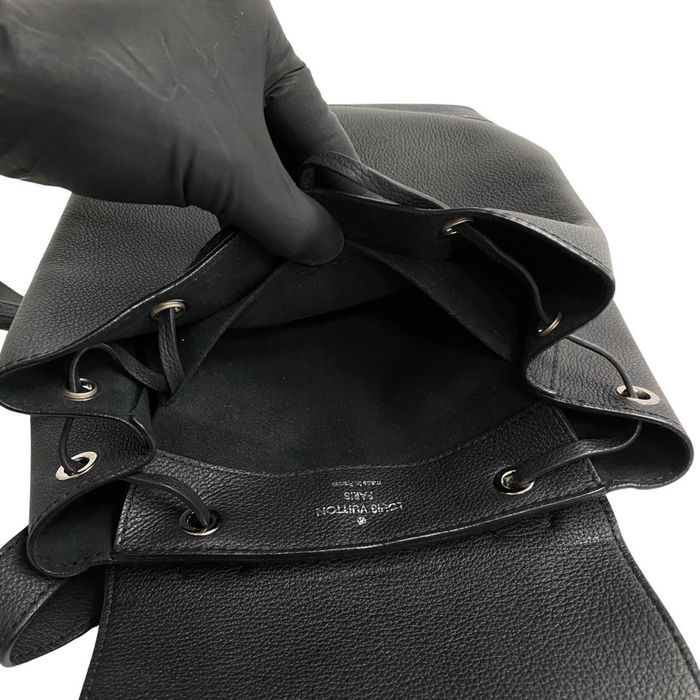 Louis Vuitton LOUIS VUITTON Lock Me Backpack Turnlock Leather Rucksack ...