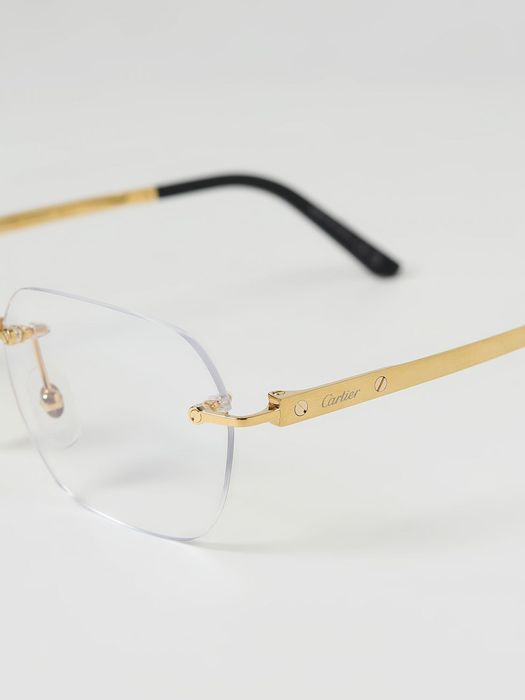 Cartier Cartier Optical Frames Men Gold | Grailed