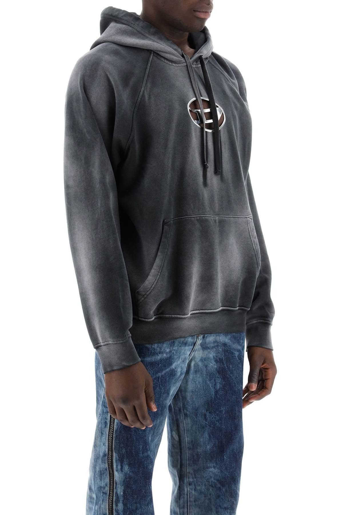 Diesel DIESEL Hooded Sweatshirt With Oval Logo And D Cut | Grailed