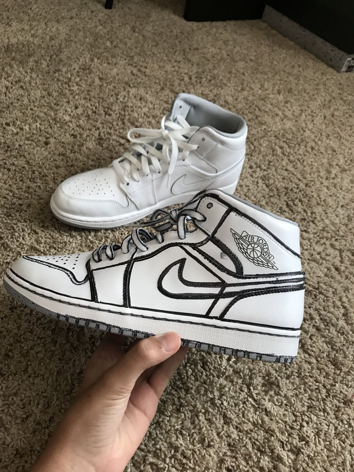 Nike Custom Cartoon Jordan 1 | Grailed