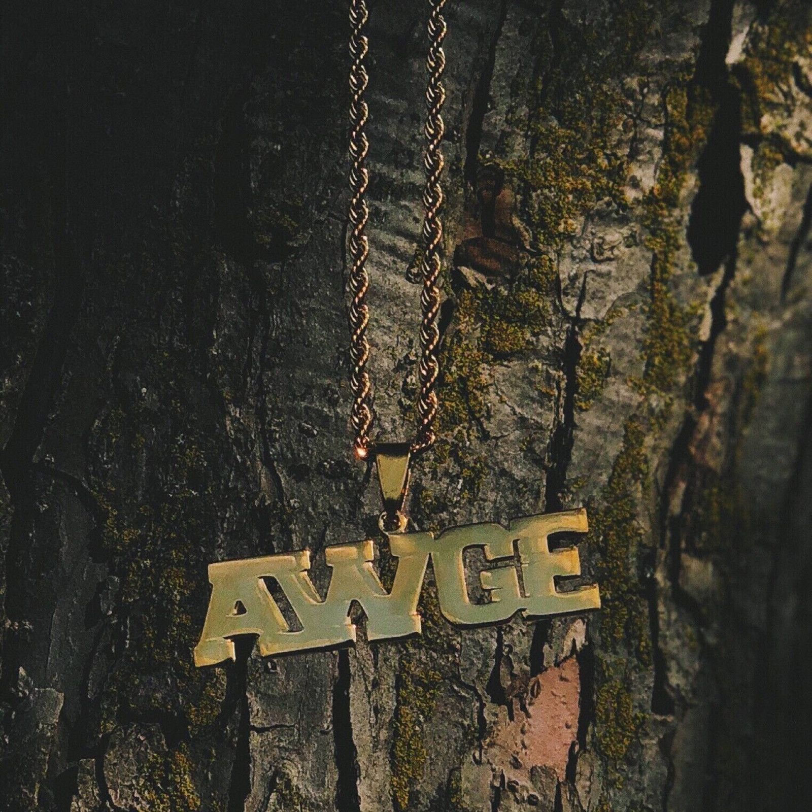 AWGE × Jewelry AWGE Gold Pendant Necklace Playboi Carti ASAP Rocky 20 ...