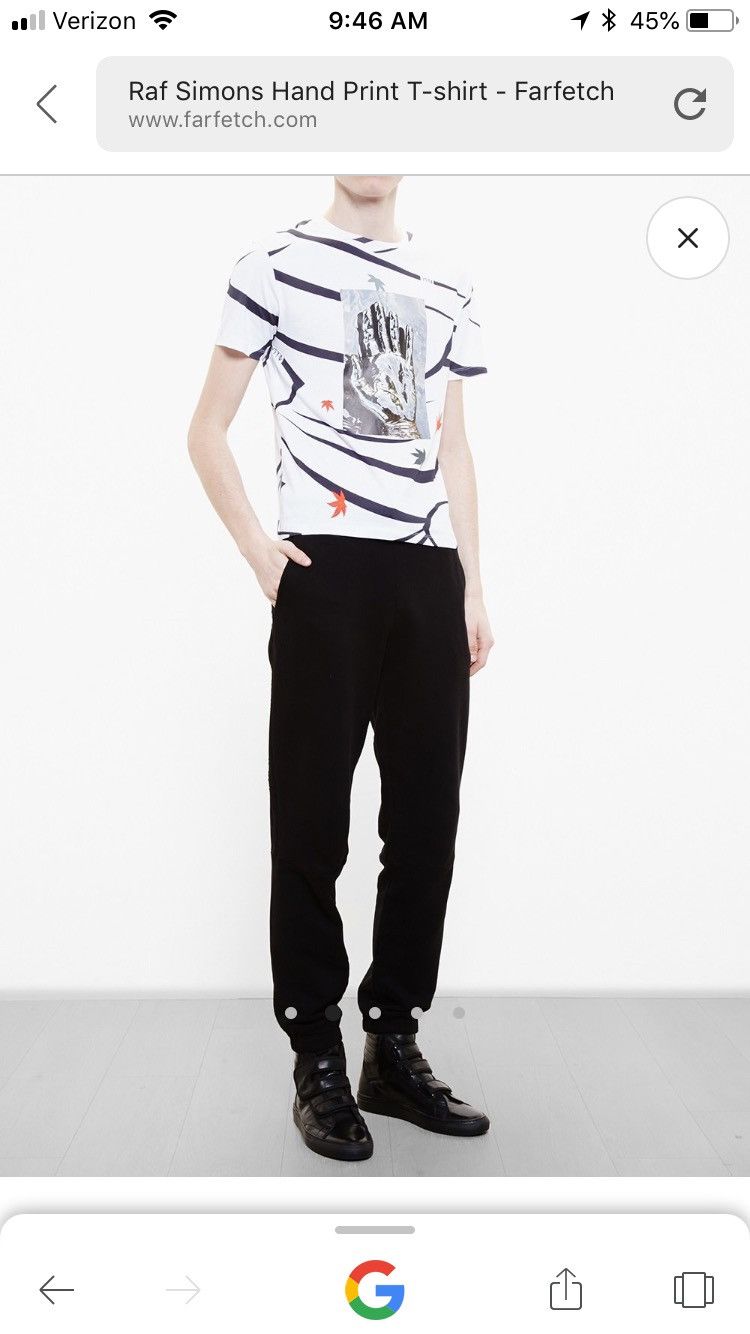 Raf Simons Raf Simons Hand Print T-shirt | Grailed