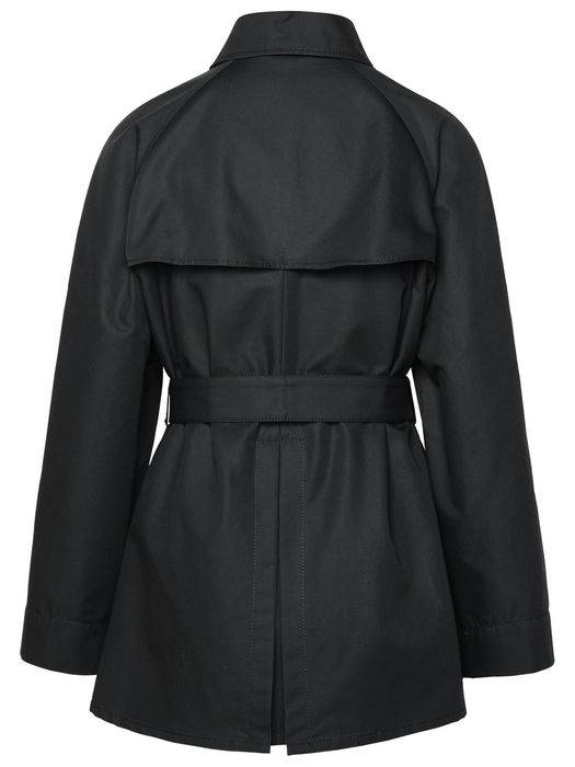 Fay Double-Breasted Short Black Cotton Trench Coat | Grailed Fay Double-Breasted Short Black Cotton Trench Coat | Grailed