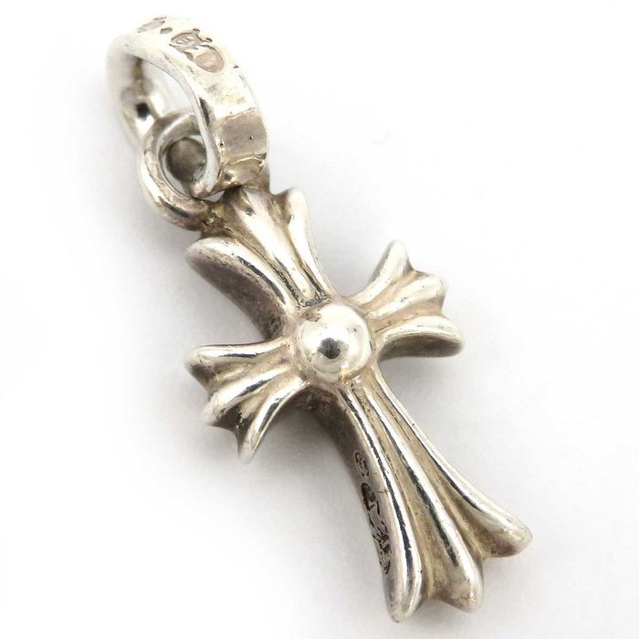 Chrome Hearts Chrome Hearts Diamond Cross Silver Pendant | Grailed