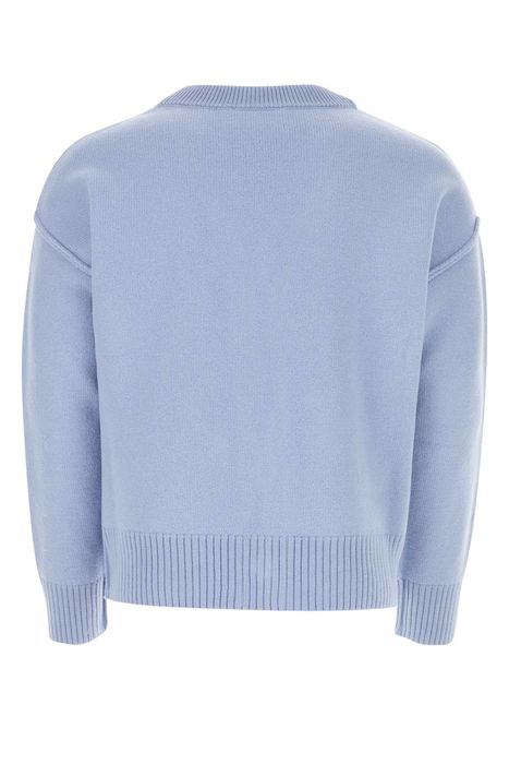 AMI Powder Blue Wool Cardigan | Grailed