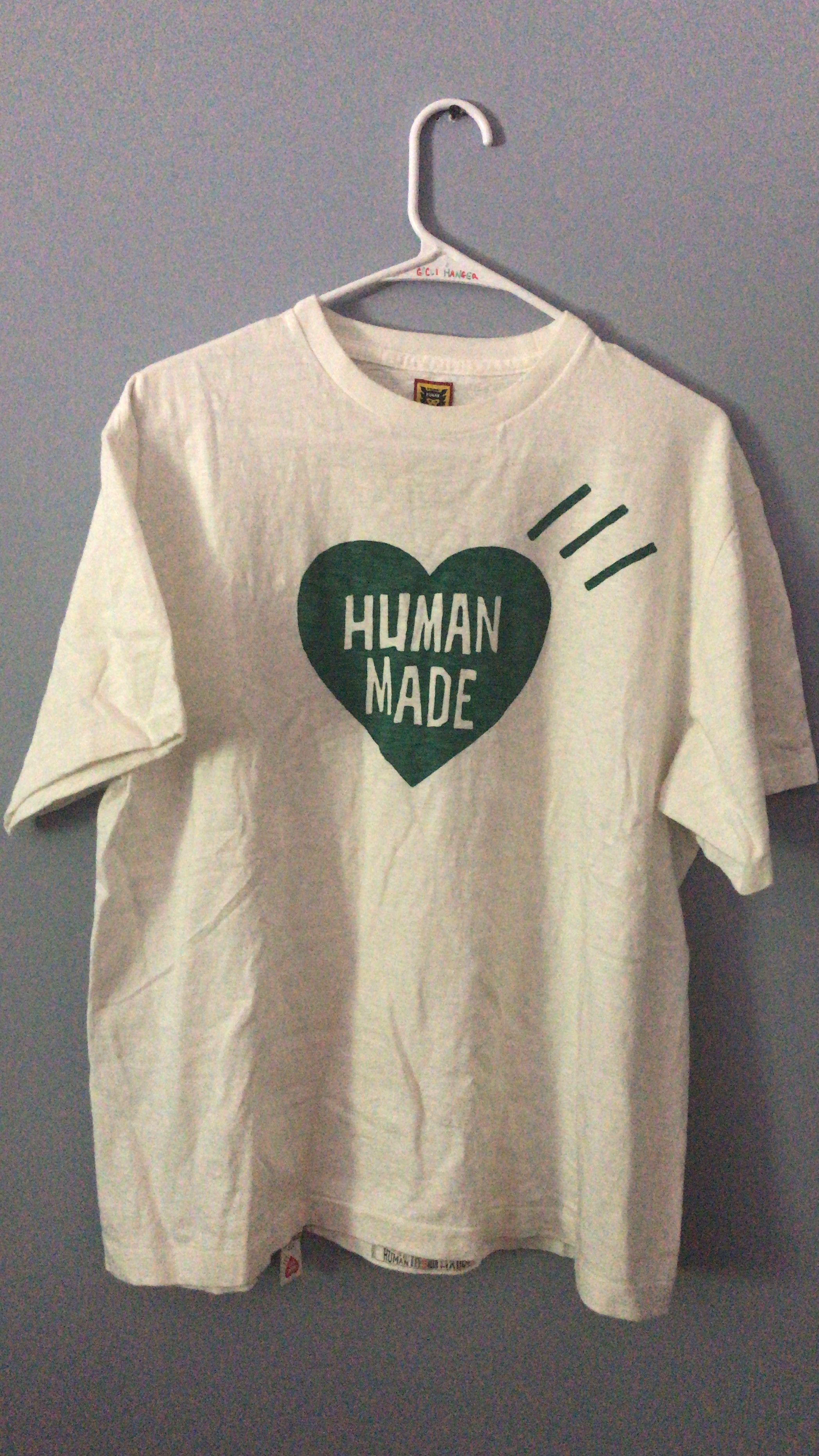 Human Made Human Made Green Heart tee sz XL | Grailed