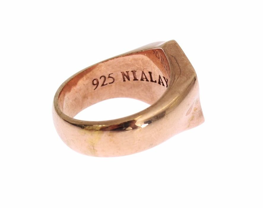 Nialaya Nialaya Pink Gold 925 Silver Authentic Clear Ring | Grailed