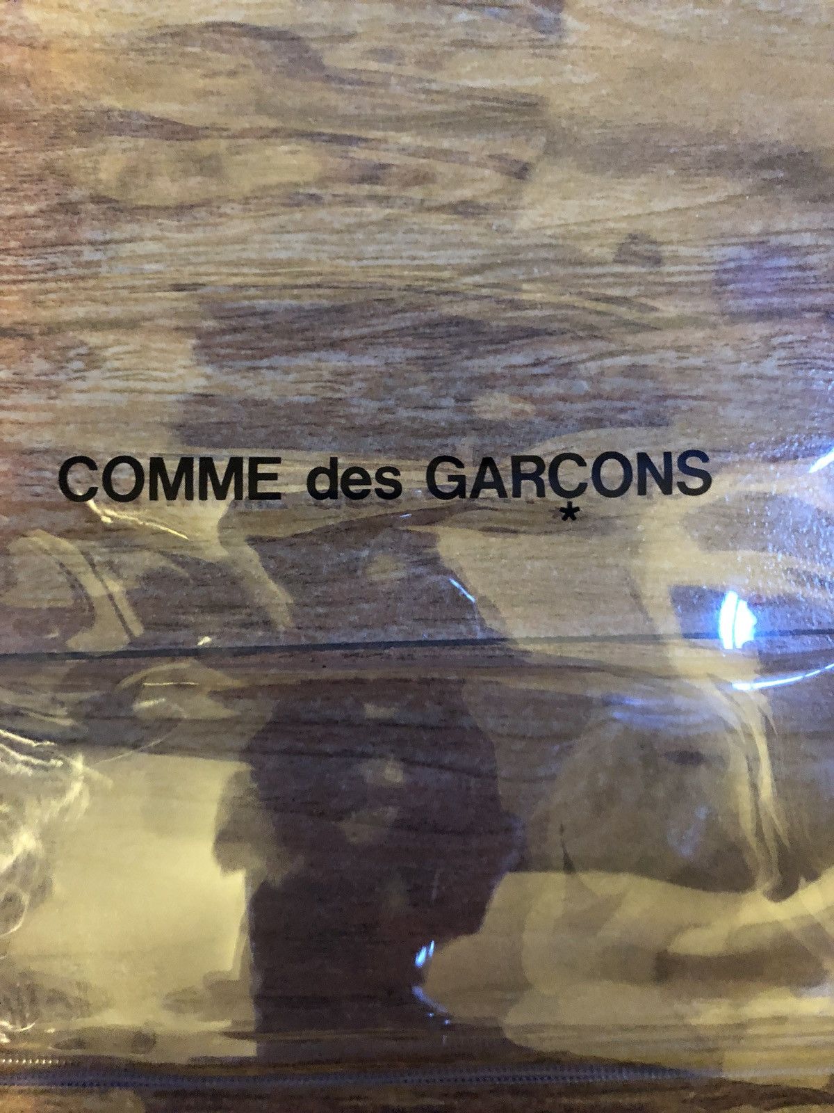 Comme des Garcons Transparent CDG Logo Bag Large | Grailed