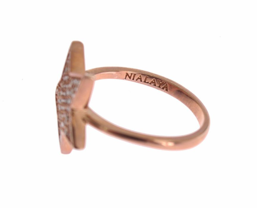 Nialaya Nialaya Womens Clear CZ Star 925 Silver Ring | Grailed