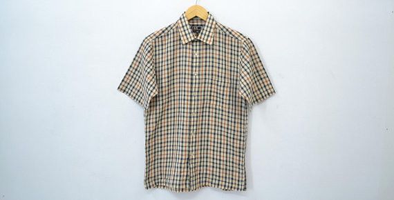 Daks London DAKS Shirt Vintage Daks Nova Check Shirt 90s Daks Casual ...
