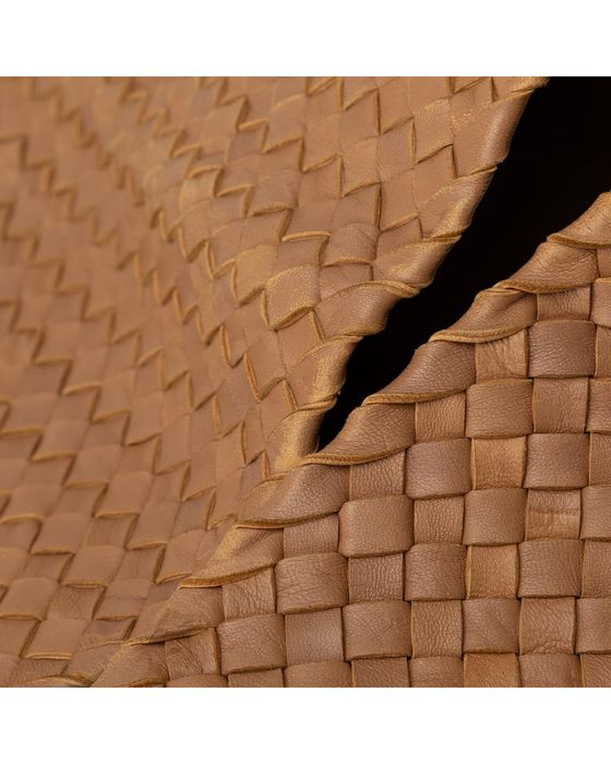 Bottega Veneta Woven Leather Tote with Rolled Handles | Grailed