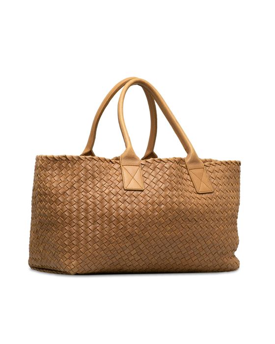 Bottega Veneta Woven Leather Tote with Rolled Handles | Grailed