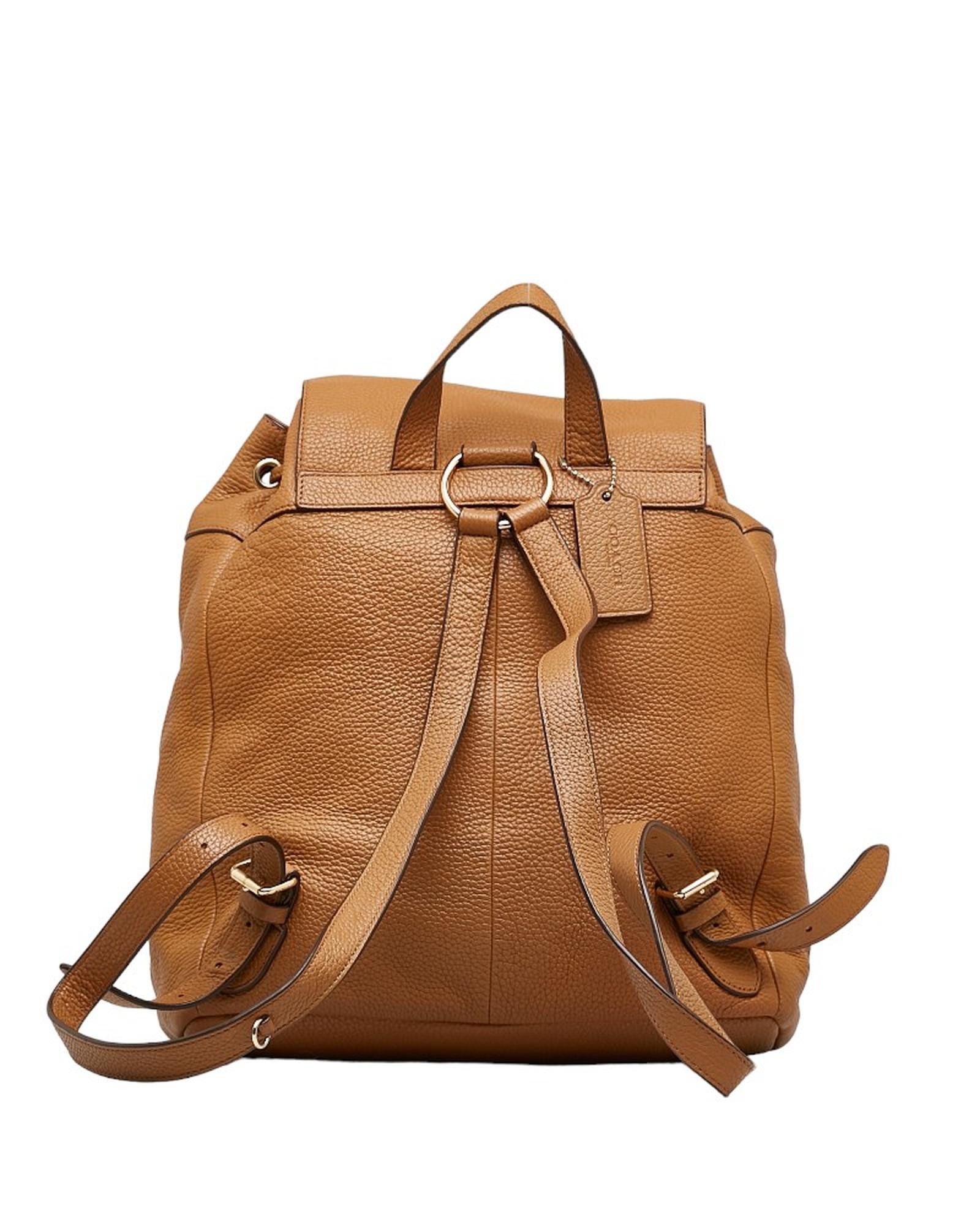 Coach Brown Leather Backpack | Grailed