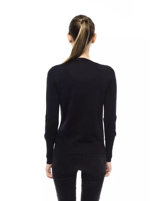 Emanuel Ungaro V Neck Wool Sweater with Logo Detail | Grailed