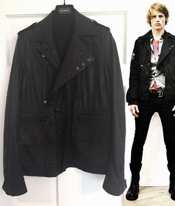 Balmain SS11 "F2" Decarnin Leather jacket. sz44 | Grailed
