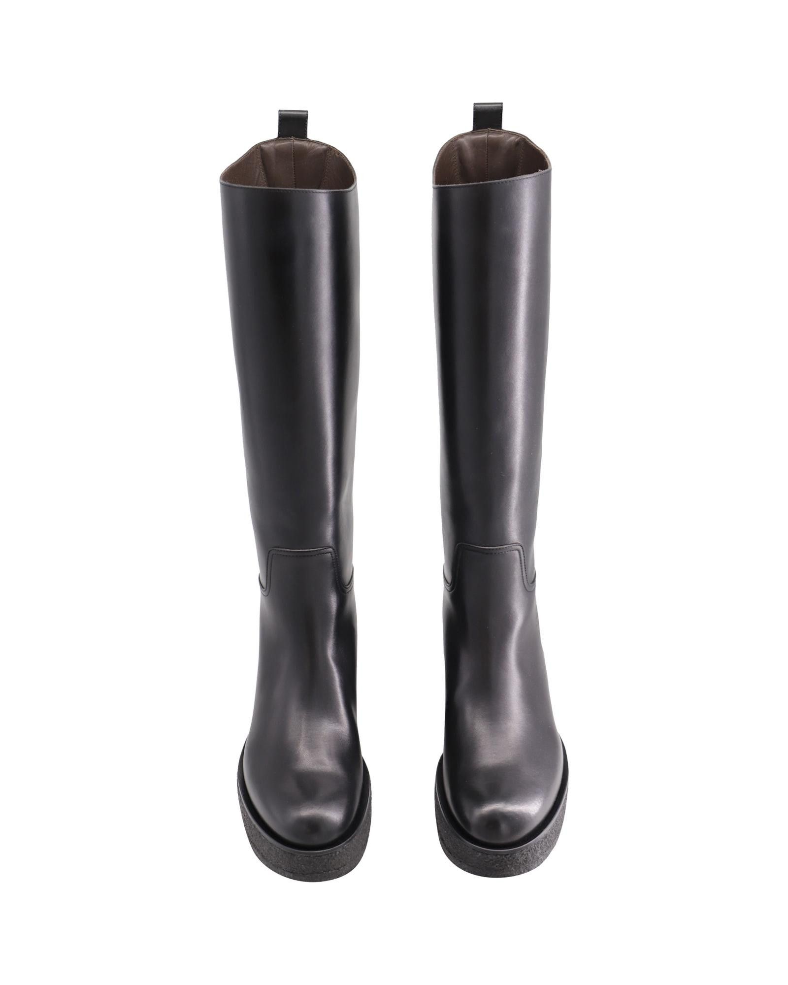 The Row Refined Leather Tall Moto Boots | Grailed