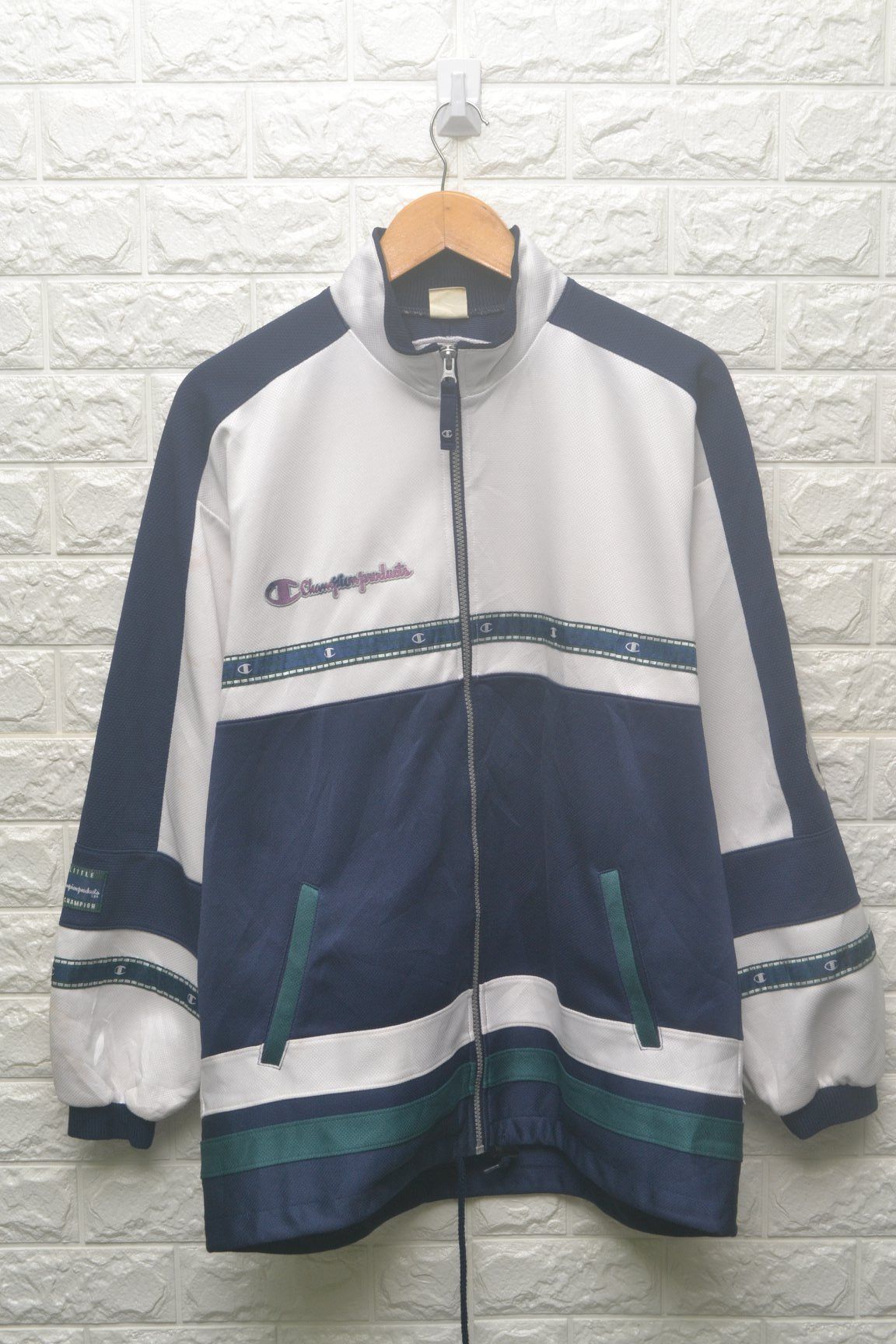 Champion Vintage Champion track 90s logo jaspo trainer jacket | Grailed