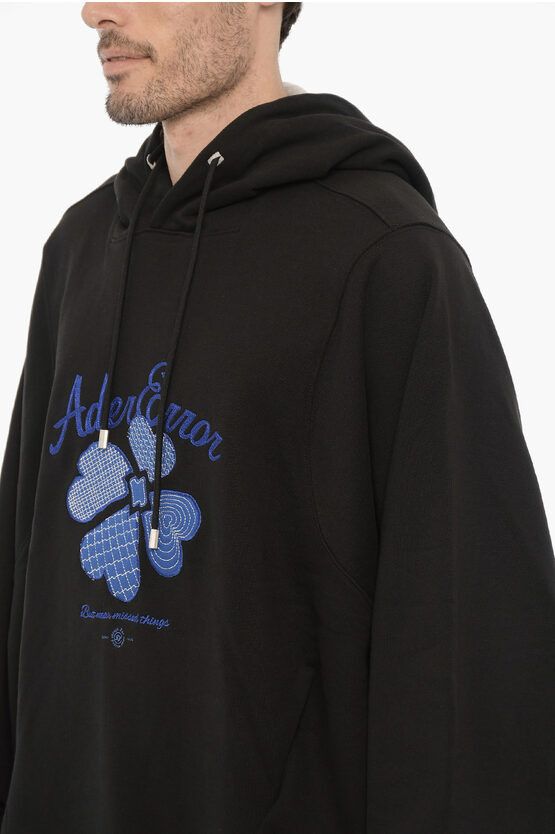 Ader Error Embroidered Cotton Hoodie | Grailed