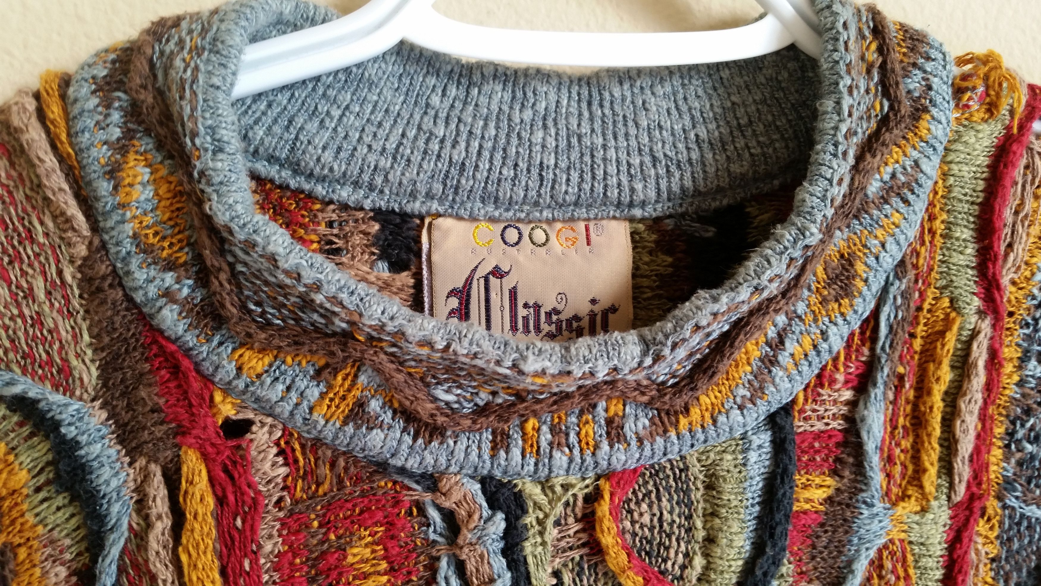 Coogi VTG 3D Textured Pullover Sweater | Grailed