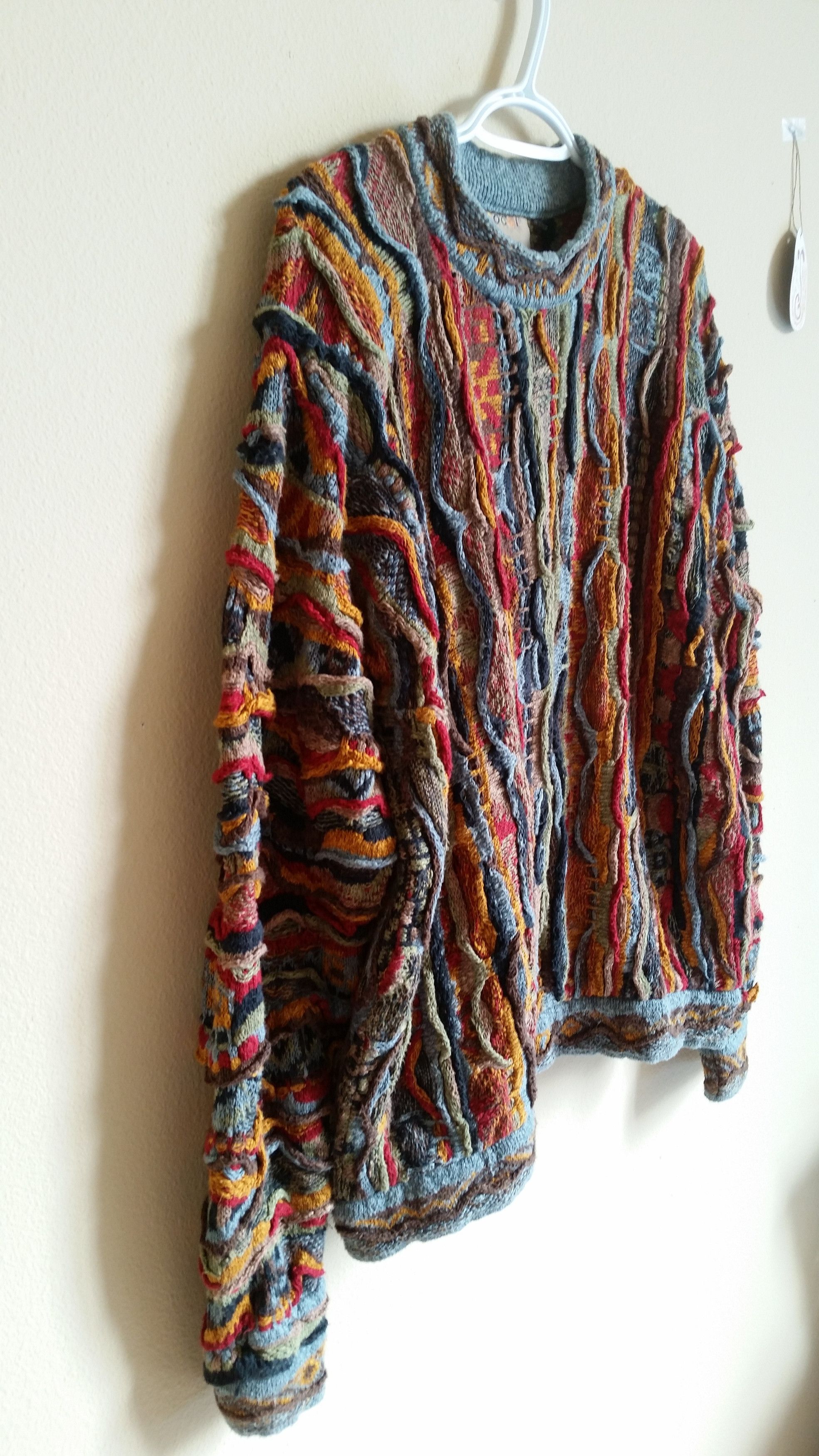 Coogi VTG 3D Textured Pullover Sweater | Grailed