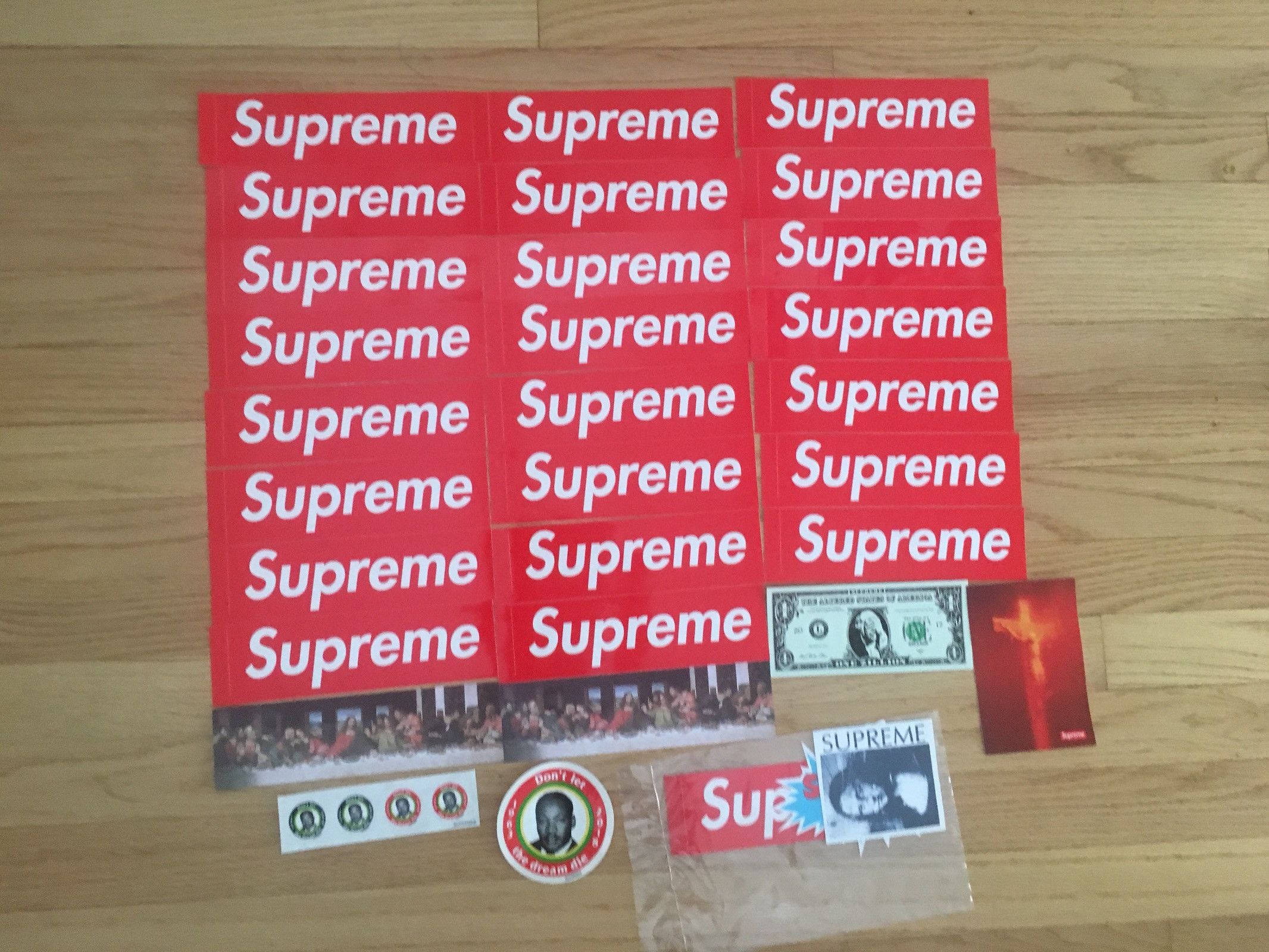 Supreme Two Supreme Last Supper Stickers | Grailed