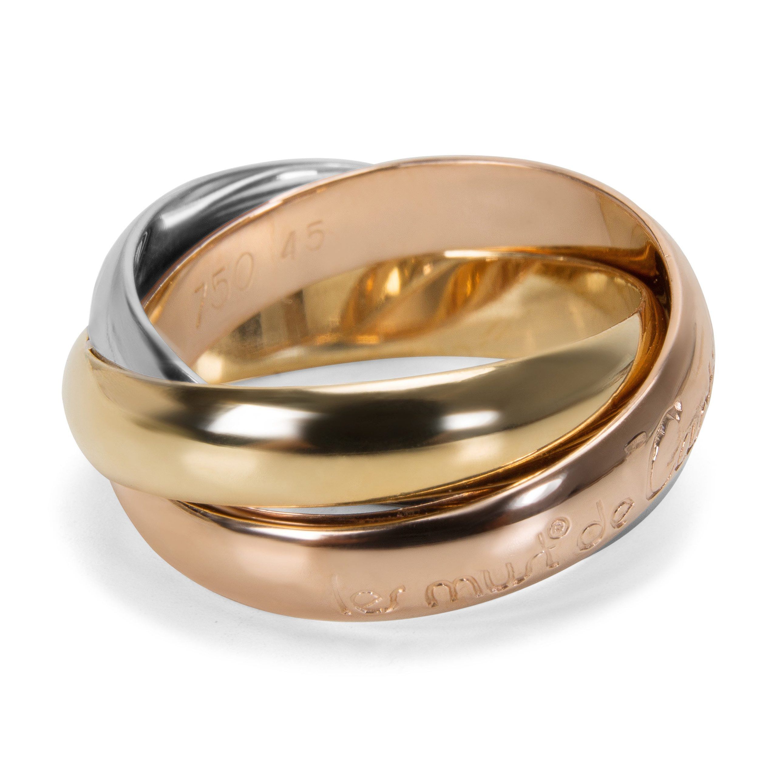 Cartier Cartier Les Must de Cartier Trinity Ring in 18K Yellow, White ...