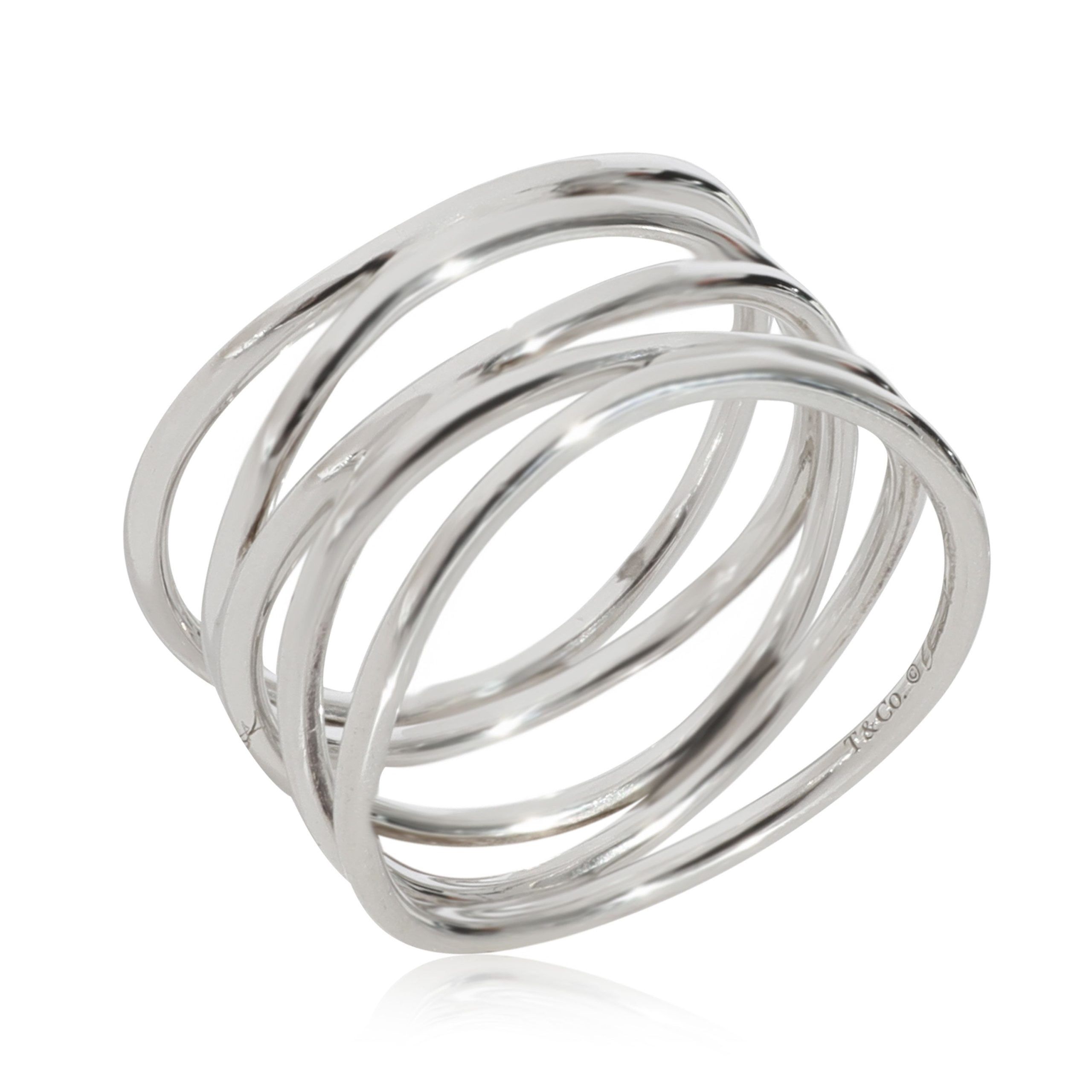 Tiffany & Co. Tiffany & Co. Elsa Peretti Wave Five Row Ring in Sterling ...