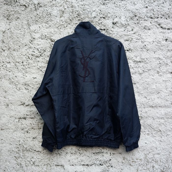Yves Saint Laurent Ysl Windbreaker Jacket Big Logo Embroidery Not louis ...