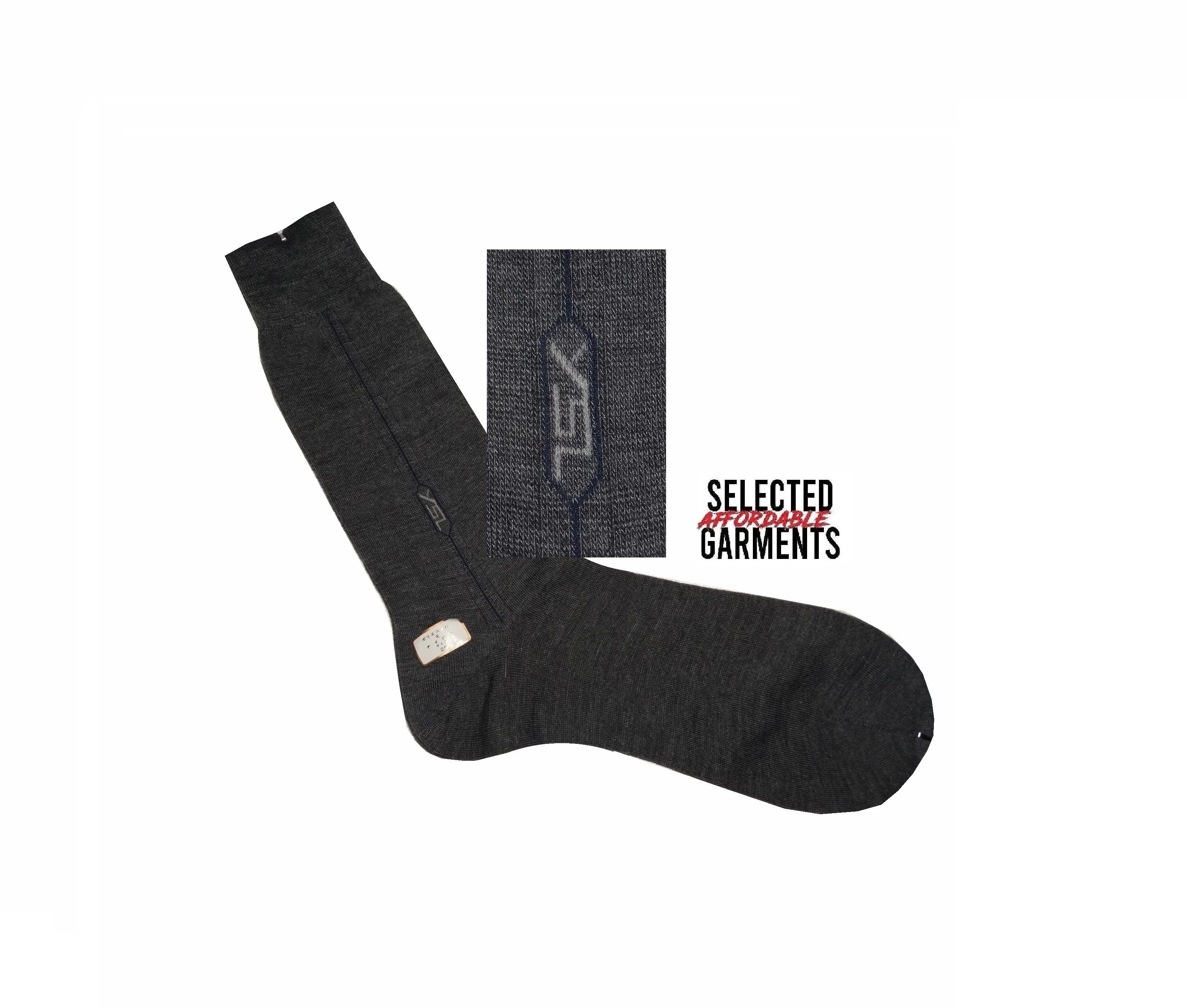 Saint Laurent Paris Saint laurent YSL socks retro logo line design ...