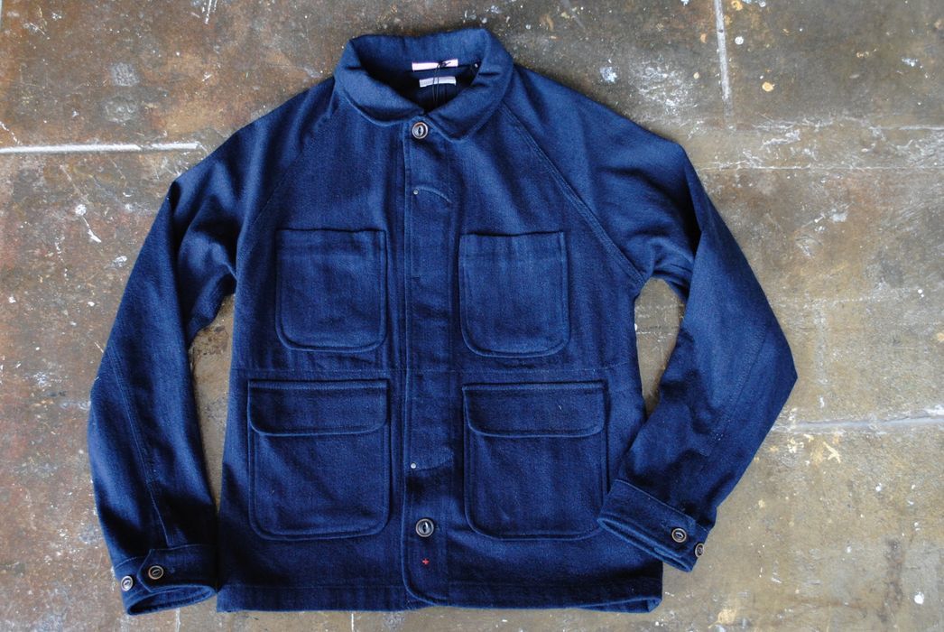 Apolis Raw Indigo Wool Chore Coat | Grailed