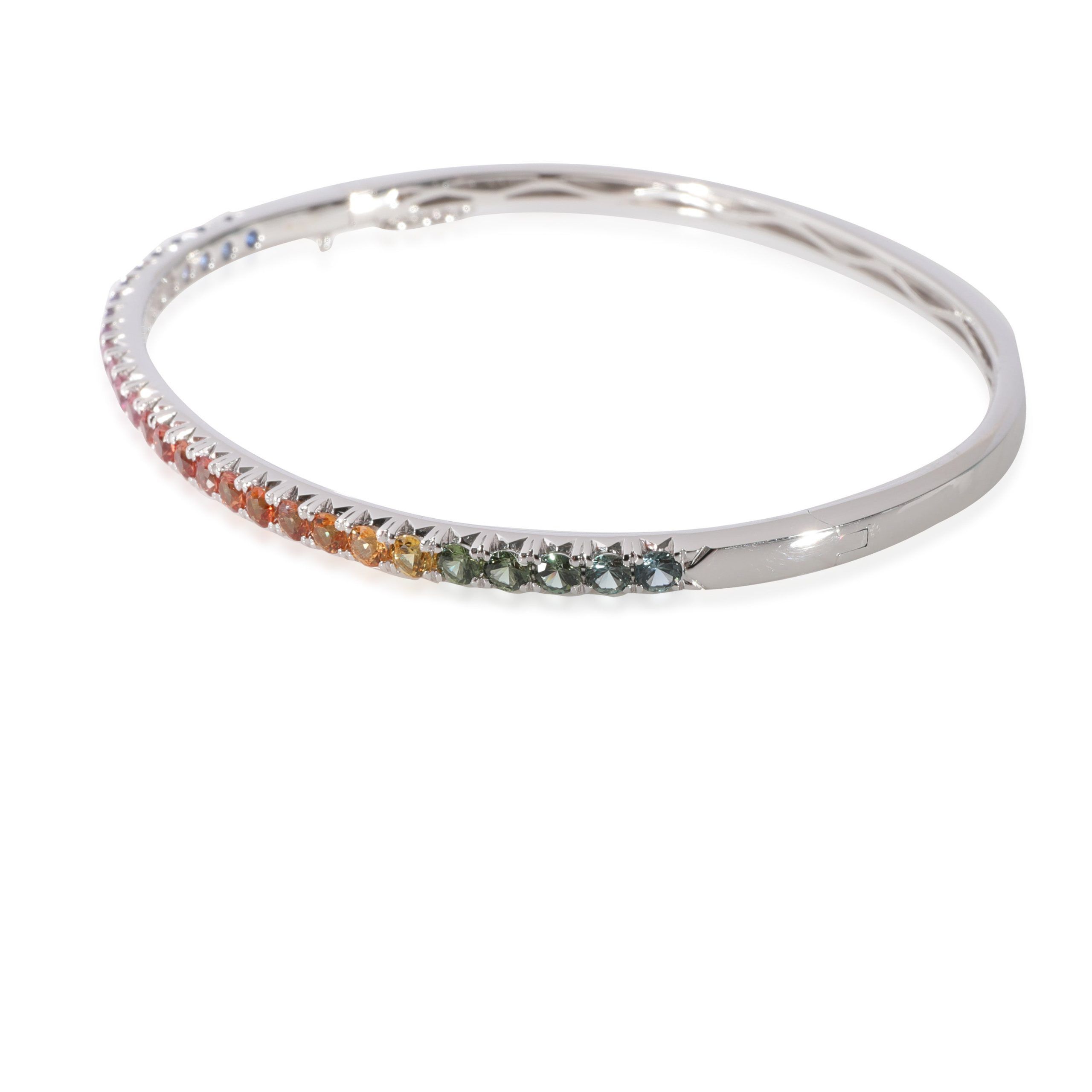 Louis Vuitton Rainbow Sapphire Bangle in 18k White Gold | Grailed