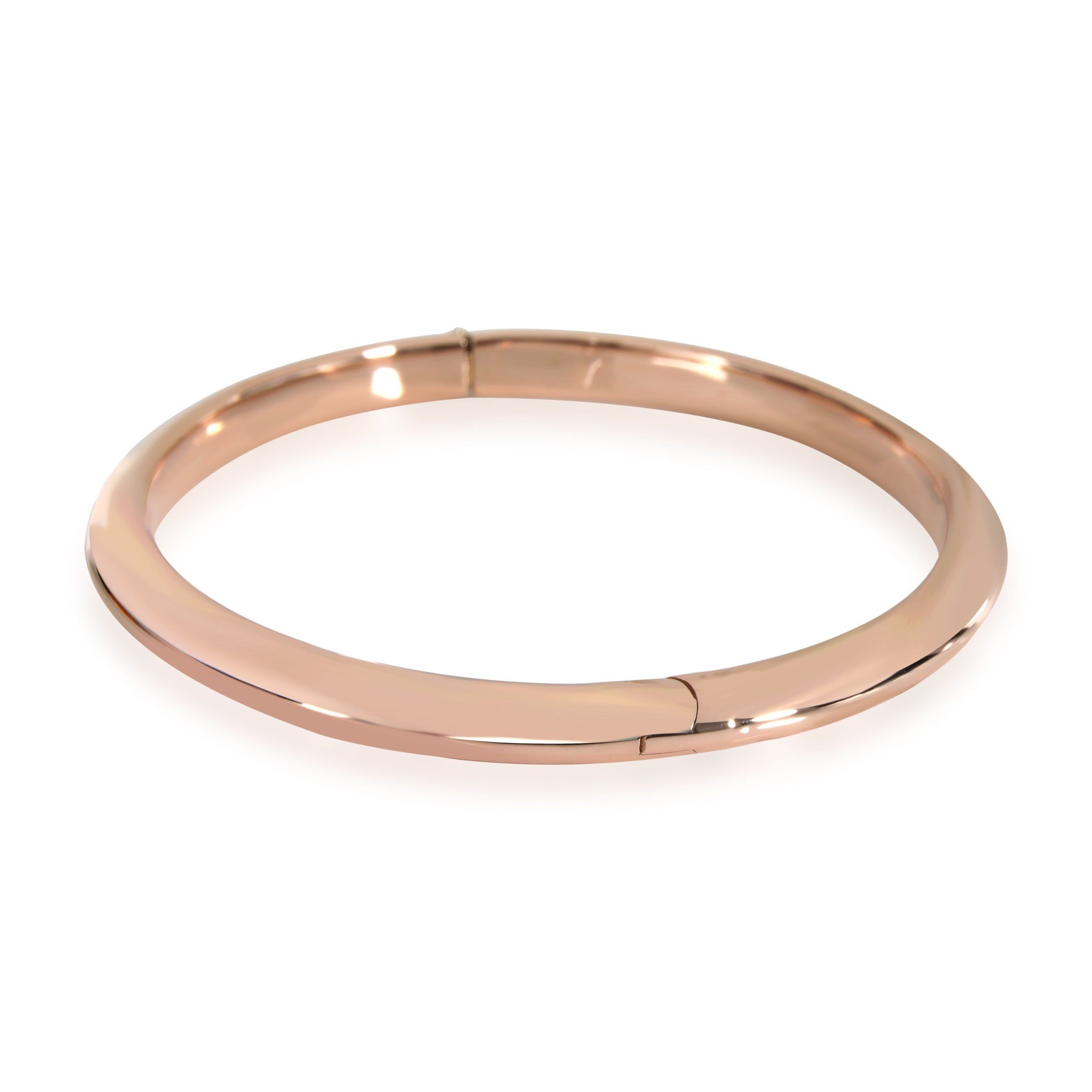 Tiffany & Co. Roberto Coin Classic Knife Edge Bangle in 18K Rose Gold | Grailed
