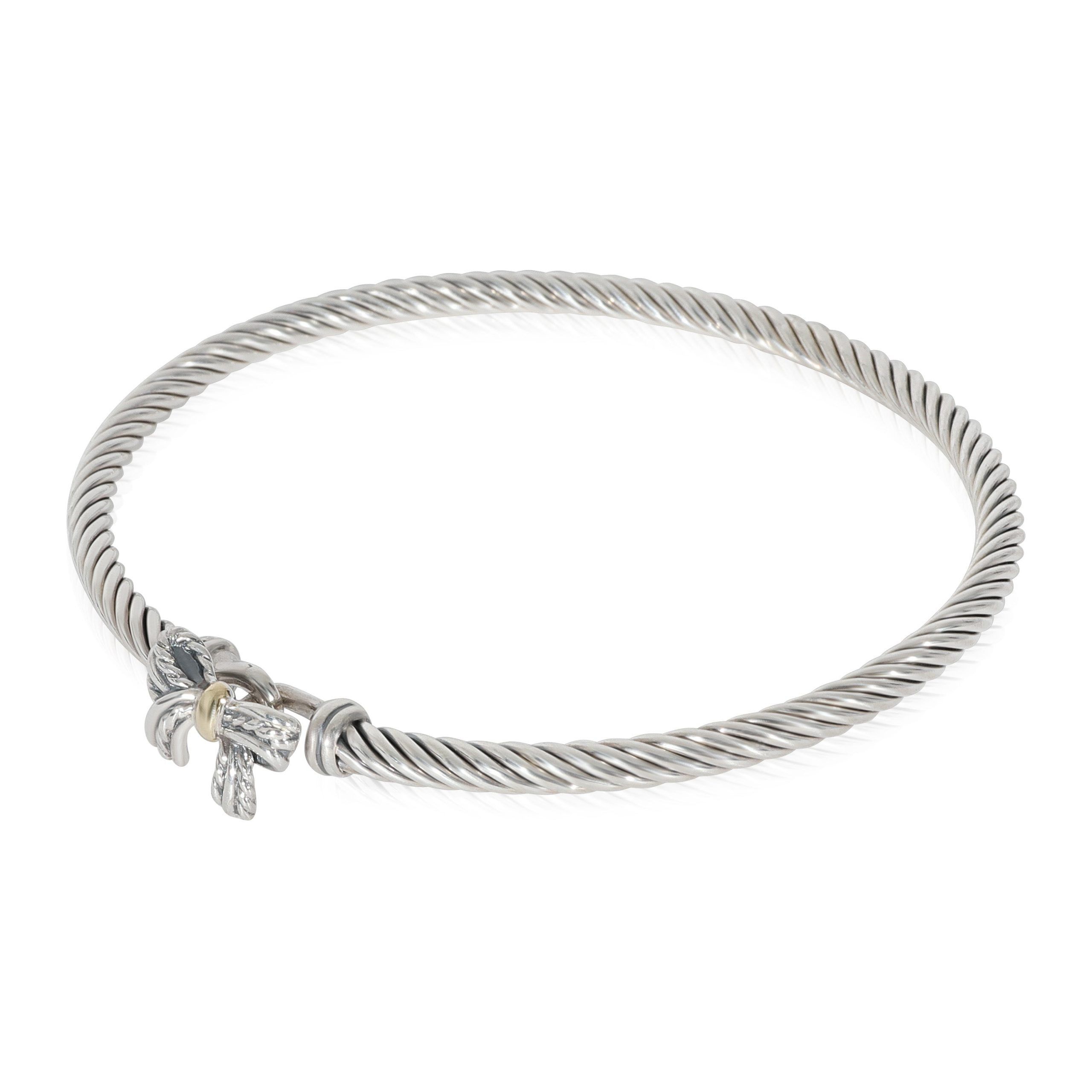 David Yurman David Yurman Vintage Cable Hook Bow Bangle in Gold ...