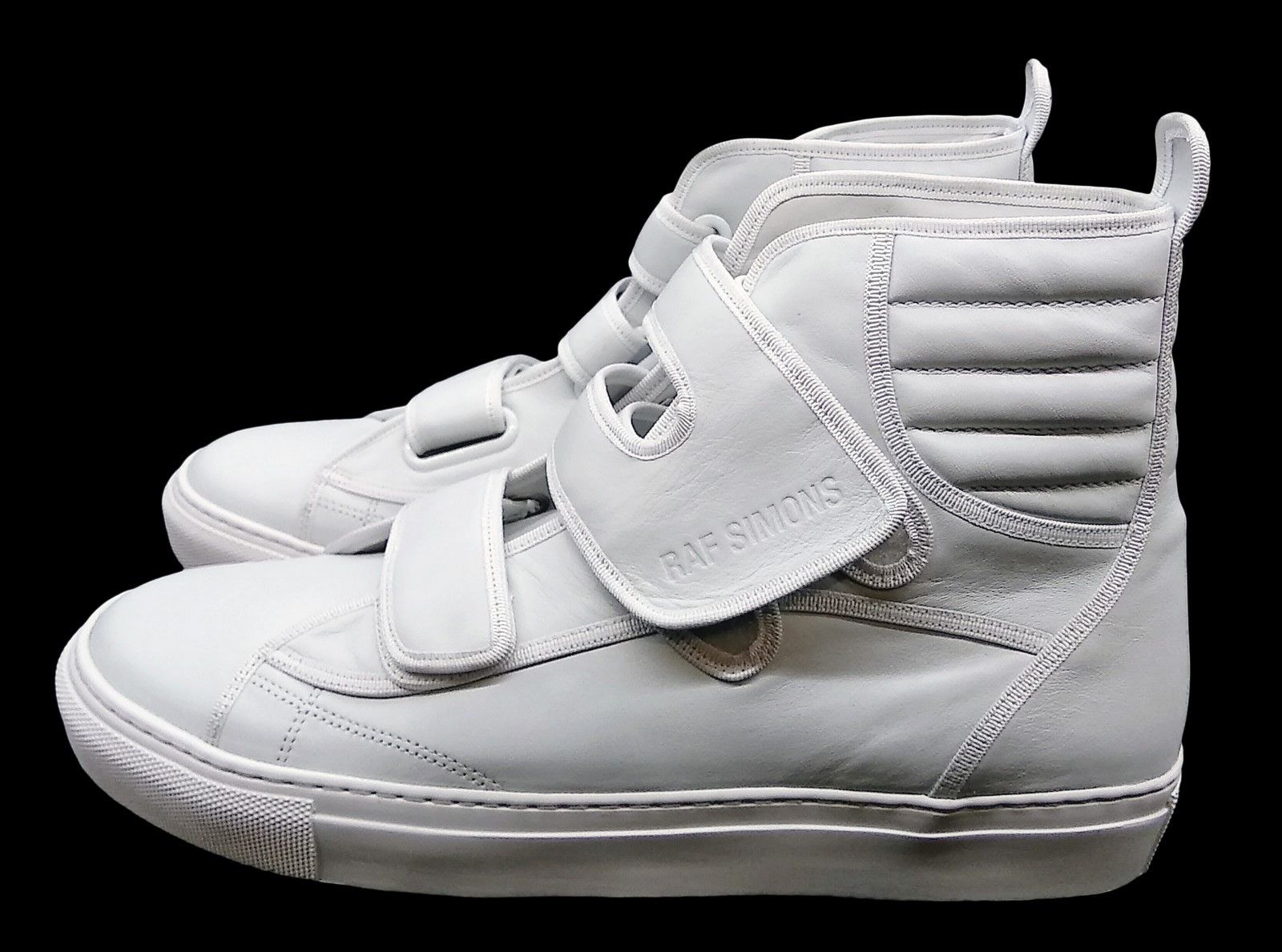 Raf Simons RAF SIMONS HIGH TOP VELCRO - WHITE - DS | Grailed