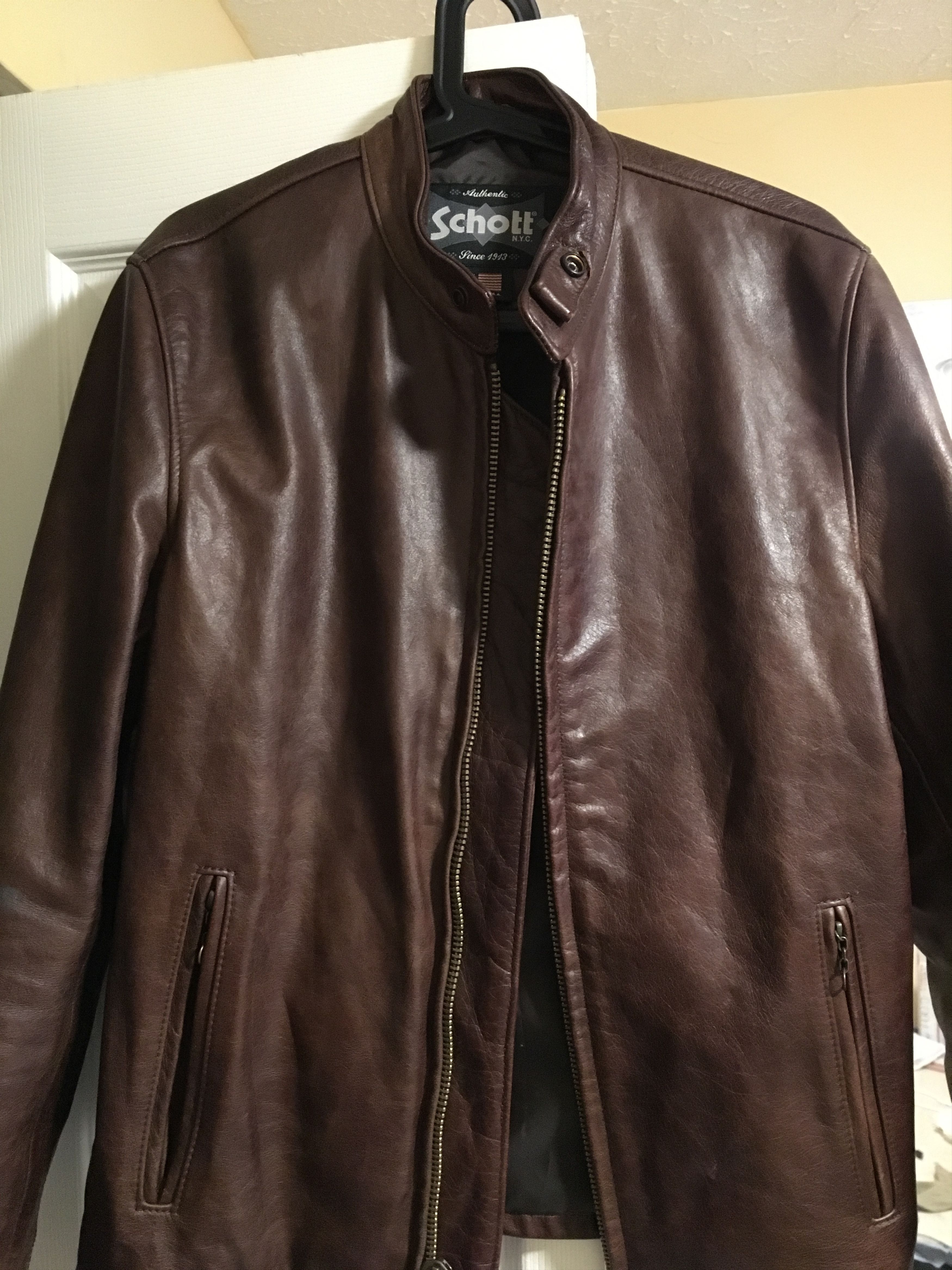 Schott Schott 654 Cowhide Brown Leather Jacket | Grailed