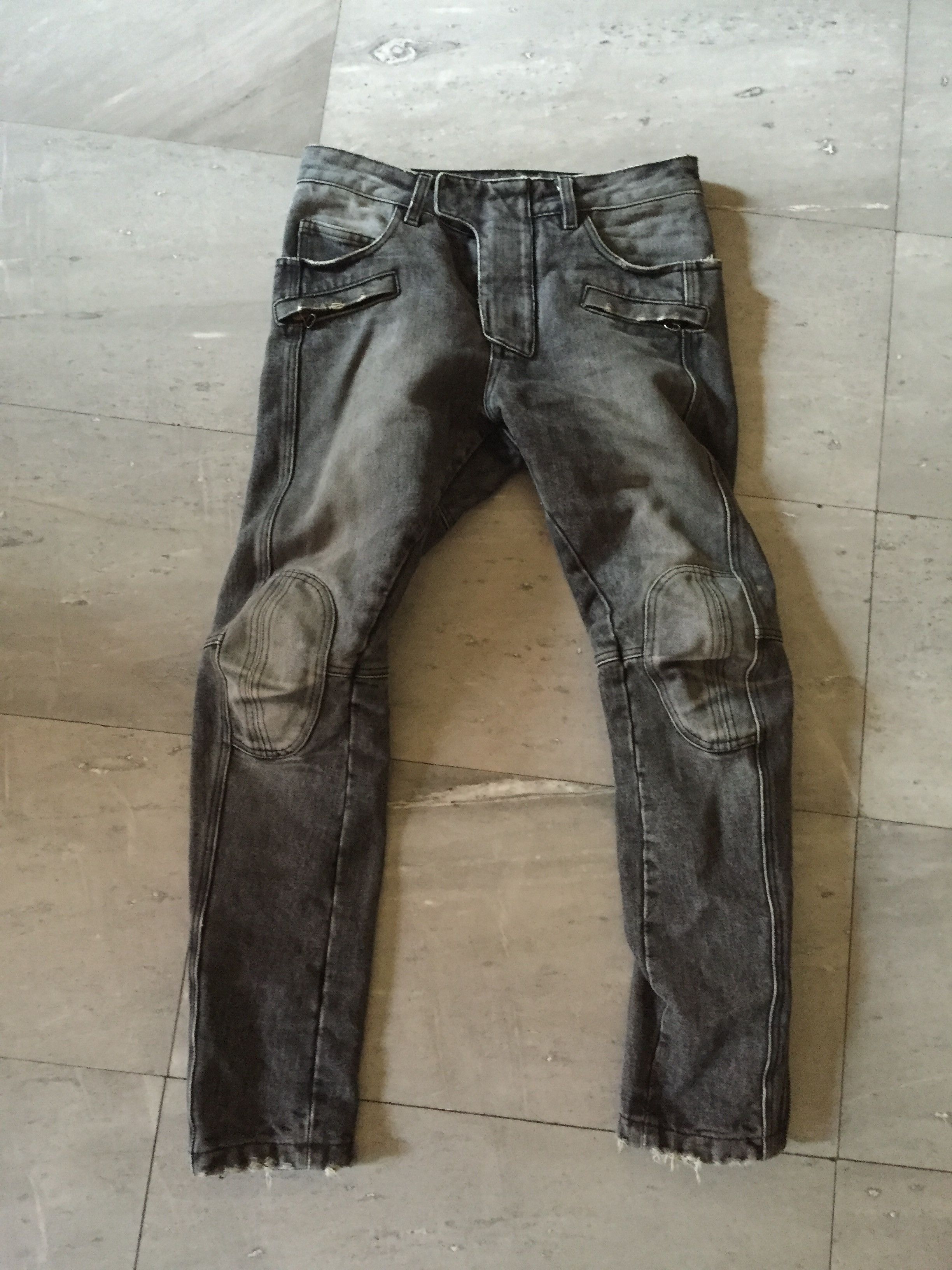 Balmain USED BALMAIN BIKER JEANS | Grailed