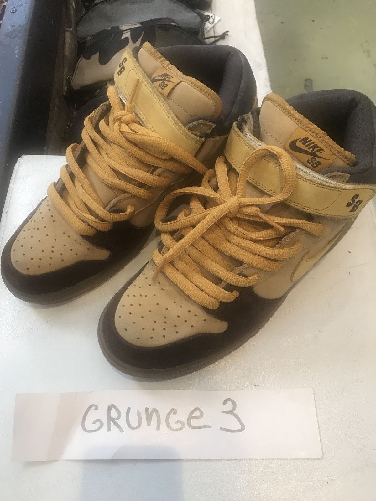 Nike Dunk Mid Wheat/bronze Timberland | Grailed