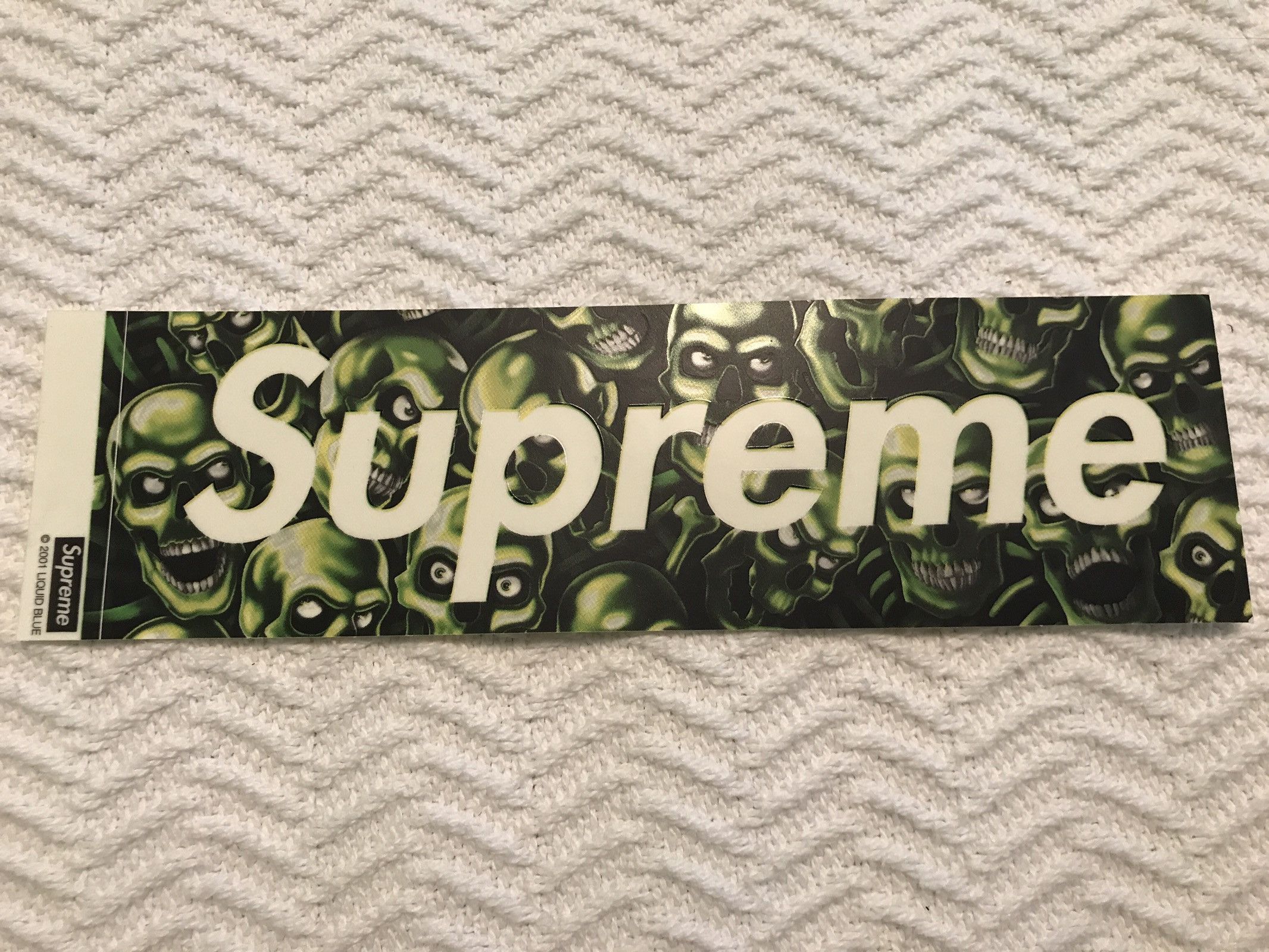 Supreme Skulls Box Logo Sticker | Grailed