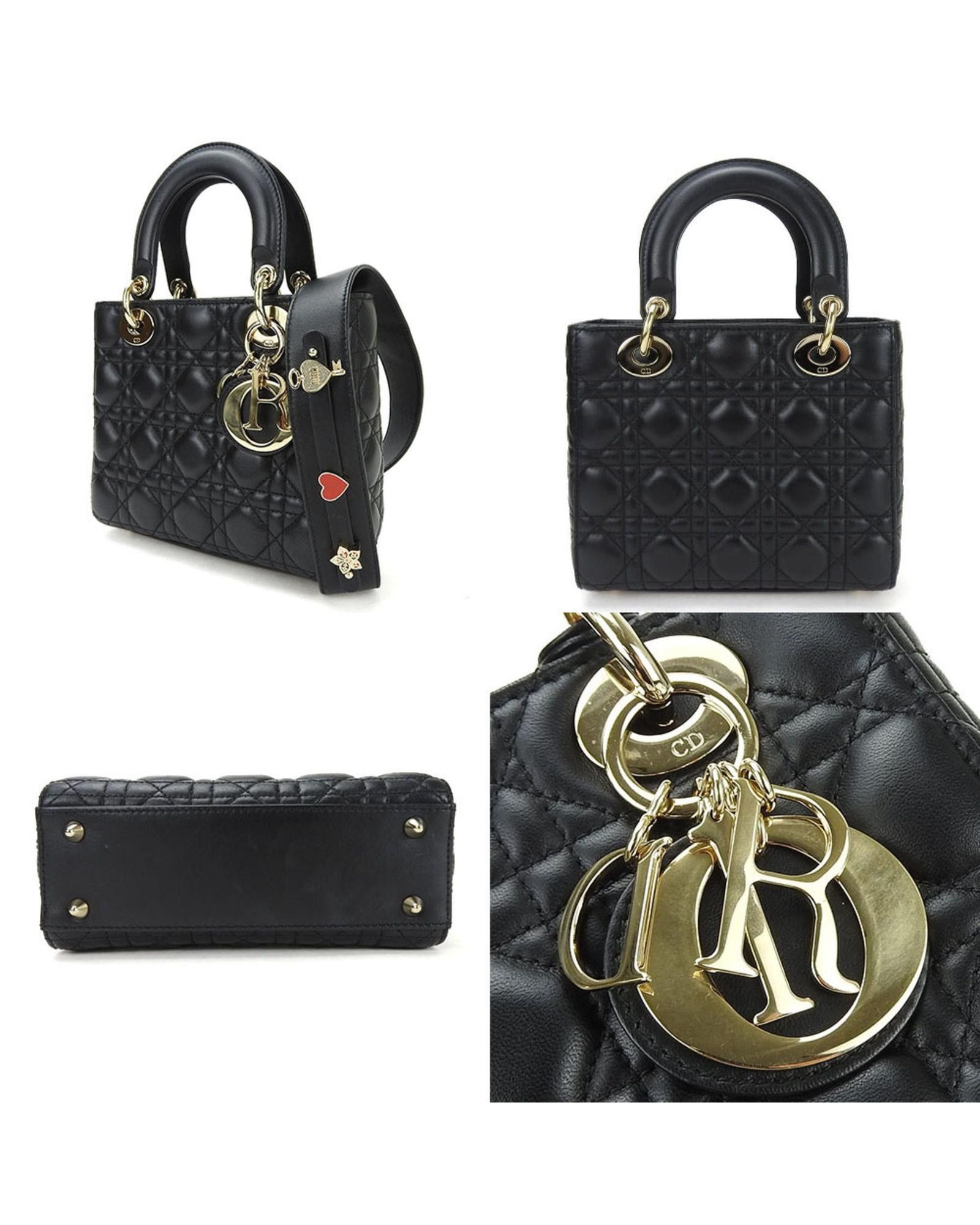 Dior Iconic Black Leather Handbag by Christian Dior | Grailed