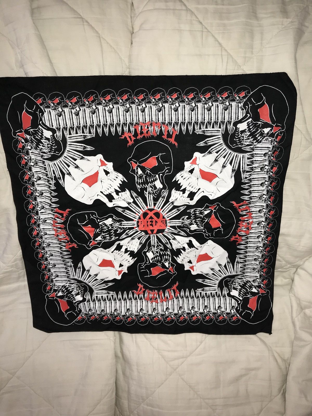 Playboy Playboi Carti Merch Bone Bandana | Grailed