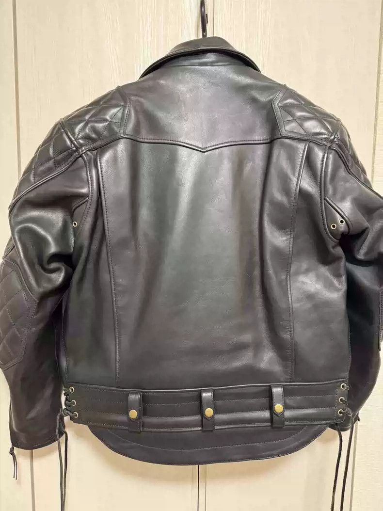 Kadoya kadoya evo Diamond lattice cable-stayed leather clothes | Grailed