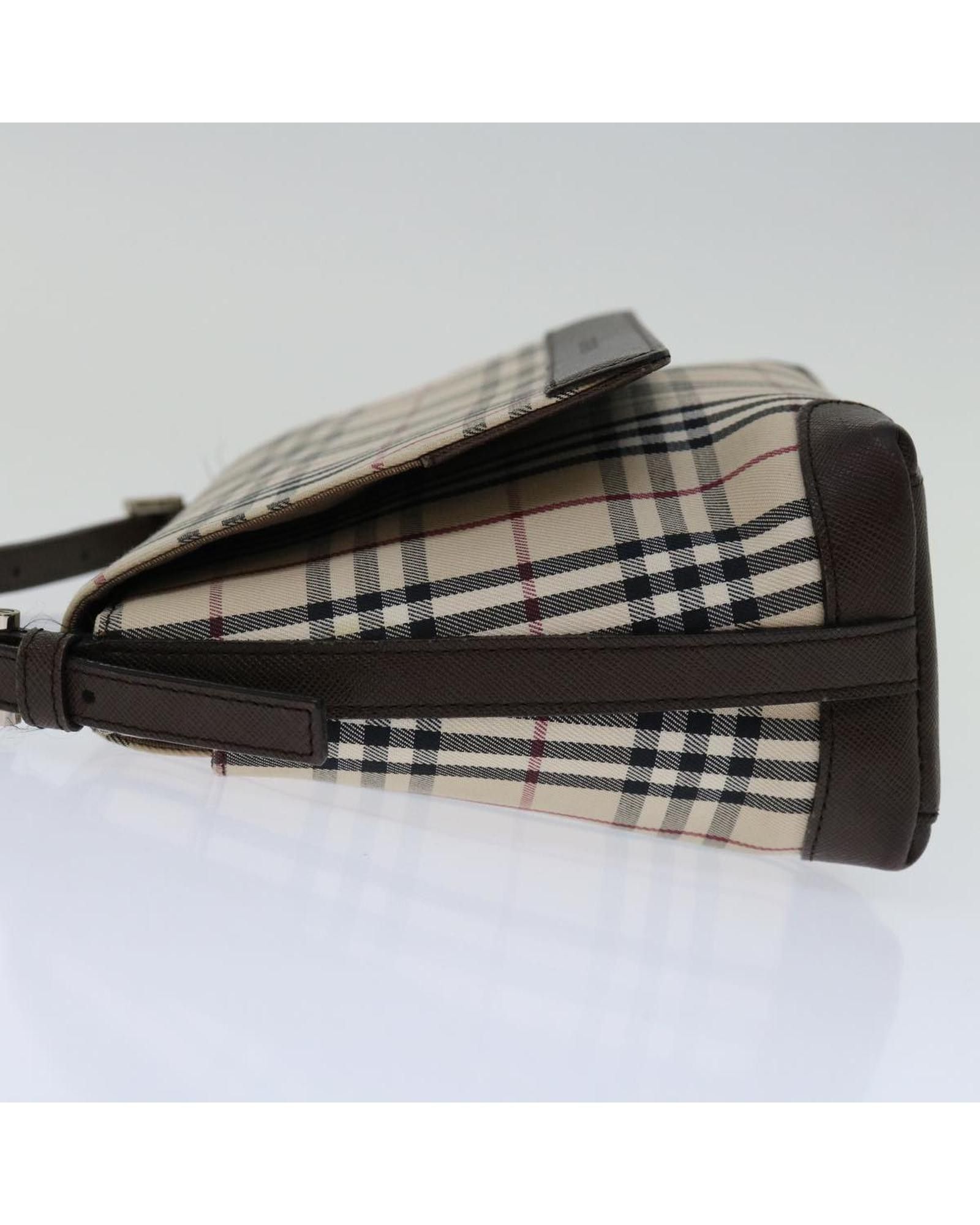 Burberry Iconic Beige Canvas Shoulder Bag with Timeless Design | Grailed