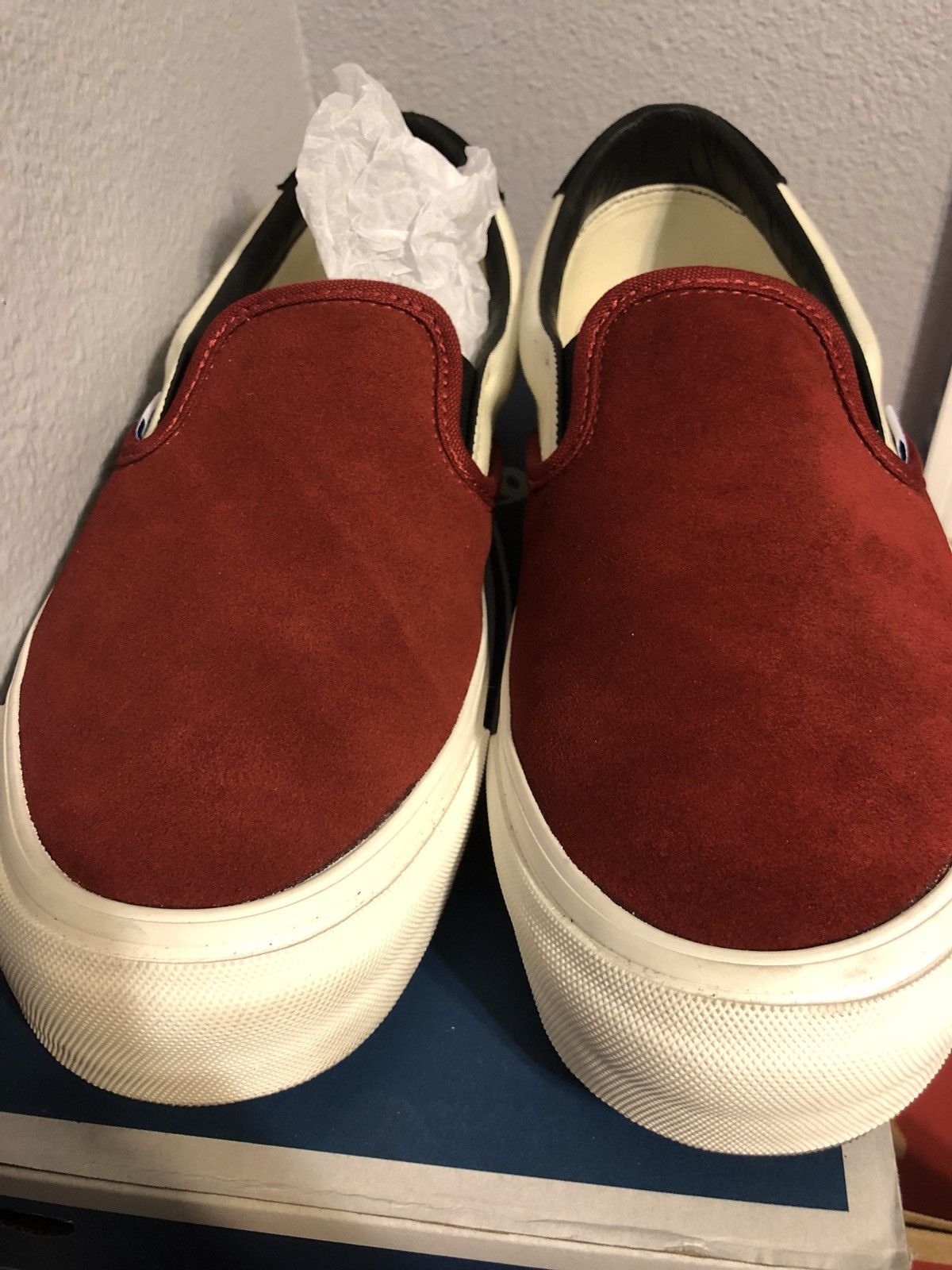 Vans Vans Vault Red Dahlia Slip On | Grailed
