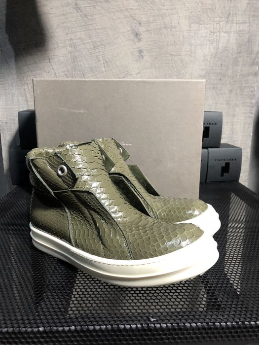 Rick Owens SCARP IN PELLE ISLAND DUNK PYTHON | Grailed