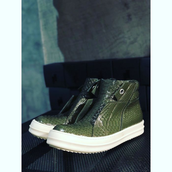 Rick Owens SCARP IN PELLE ISLAND DUNK PYTHON | Grailed