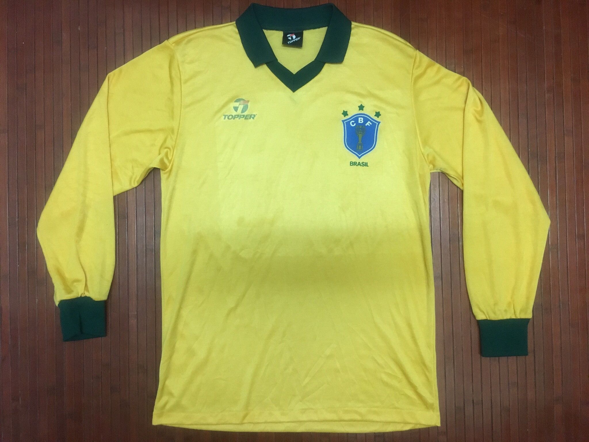 Vintage Vintage 80s Brazil National Team Jersey Soccer Brand Topper No ...