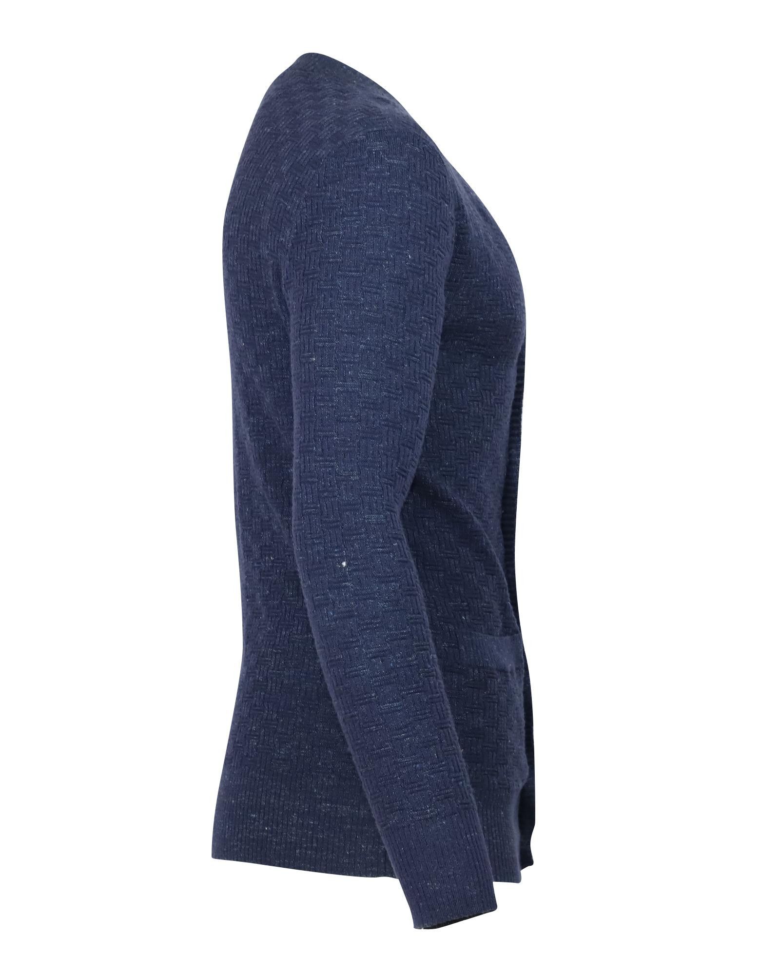 Vivienne Westwood Navy Blue Cotton Cardigan with Embroidered Logo and ...