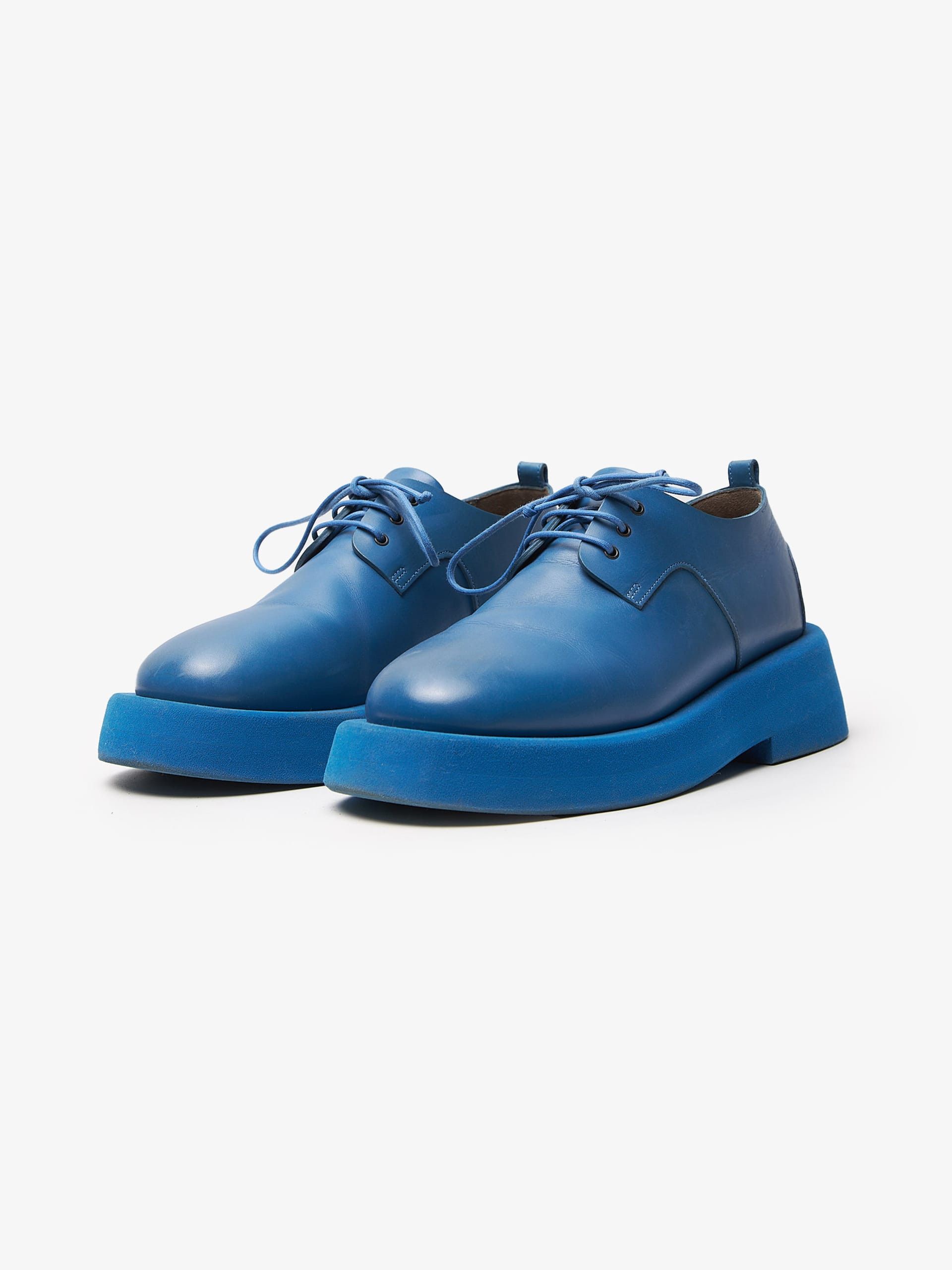Marsell Blue Massive Leather Derby Shoes | Grailed