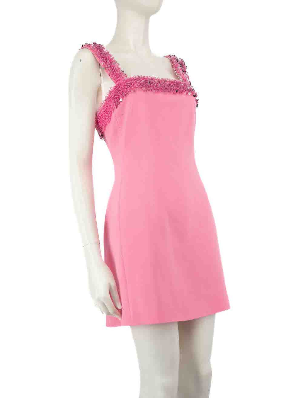 Jonathan Simkhai Pink Nada Sequinned Mini Dress | Grailed